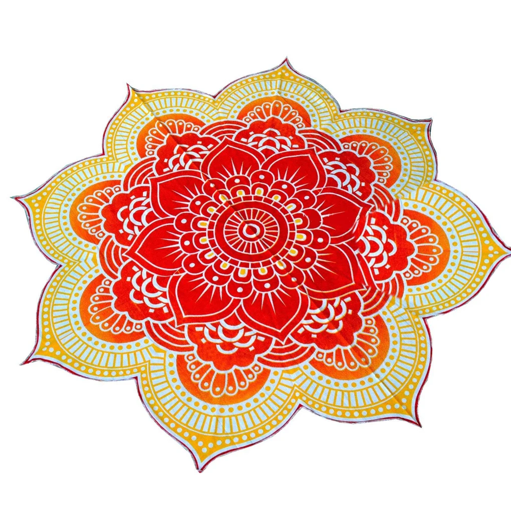 Home Decor Chiffon Lotus Floral Beach Bath Scarf shawl Mat Tapestries ...