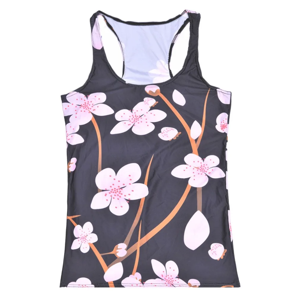 2017 Summer Women Blouses Strapless Sleeveless Digital Print Casual