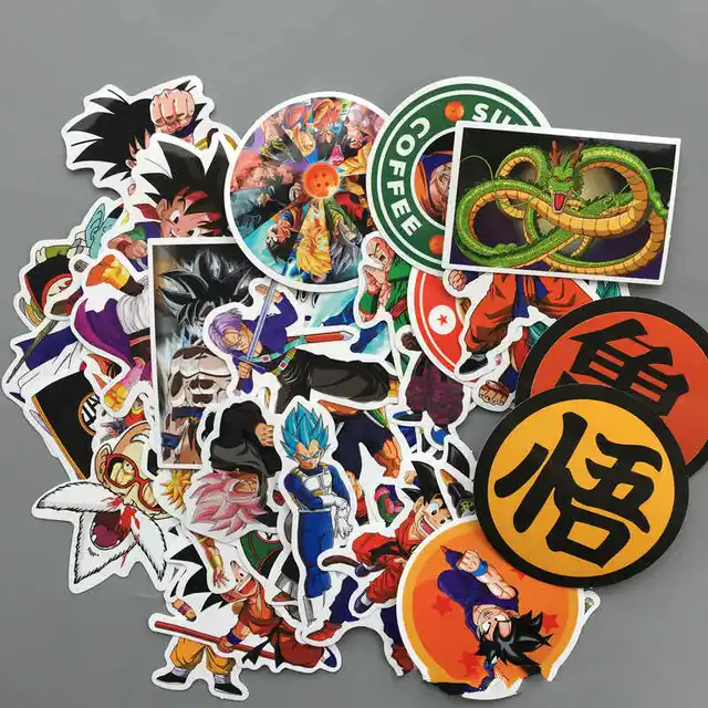 Pegatinas Dragon ball z Stickers Anime PVC Auto Motorcycle Stickers ...