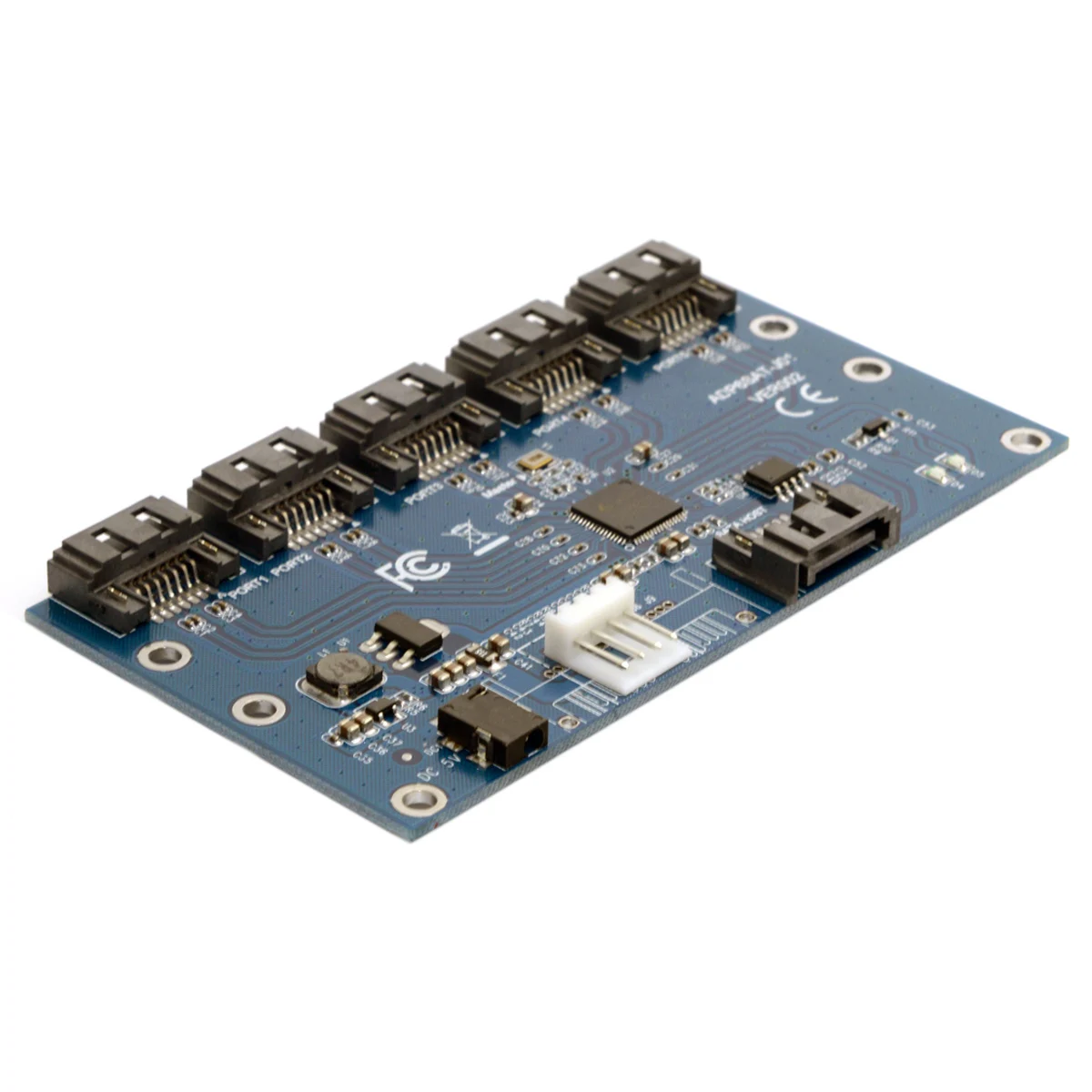 SATA 1 to 5 Hub PM Router Port Multiplier Riser Card Splitter Storage ...