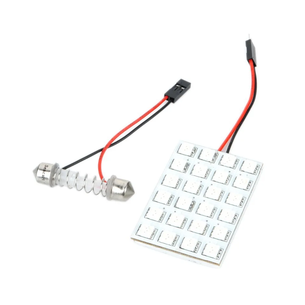 4,5 W 24 SMD 5050 LED 288LM 620 625nm emisor de luz roja para coche ...