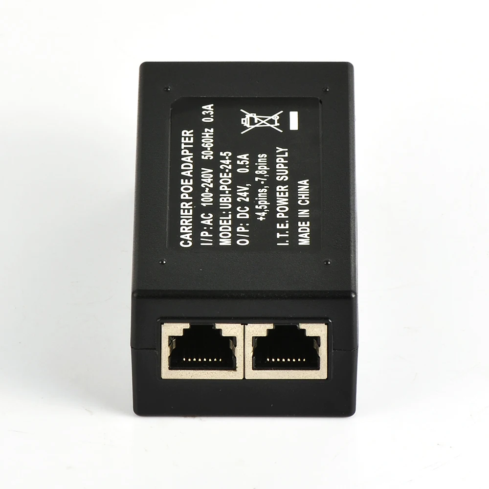 K SZPOWER 24V 0.5A 12W CCTV Security POE Desktop Plug POE Injector ...