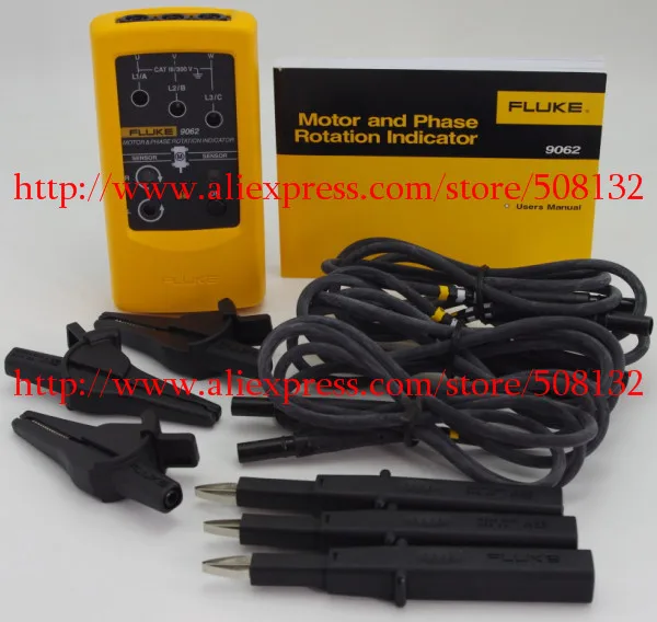 Fluke 9062 Motor and Phase Rotation Indicator Tester 400V|motor motor ...
