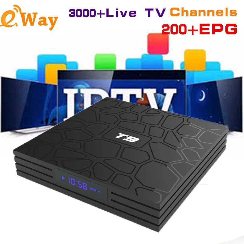 Arabic IPTV Box World IPTV Subscription 1 Year EVDTV for T9 Android 8.1 ...