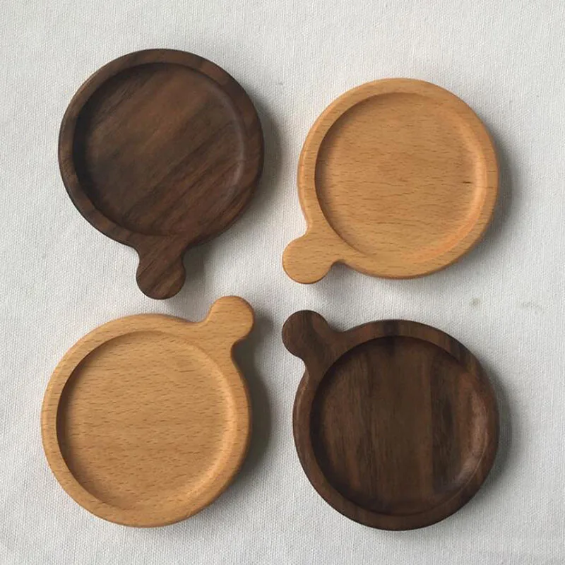 50pcs-Solid-Wood-Round-Coffe-Cup-Coasters-Beech-Black-Walnut-Drink-Cup ...