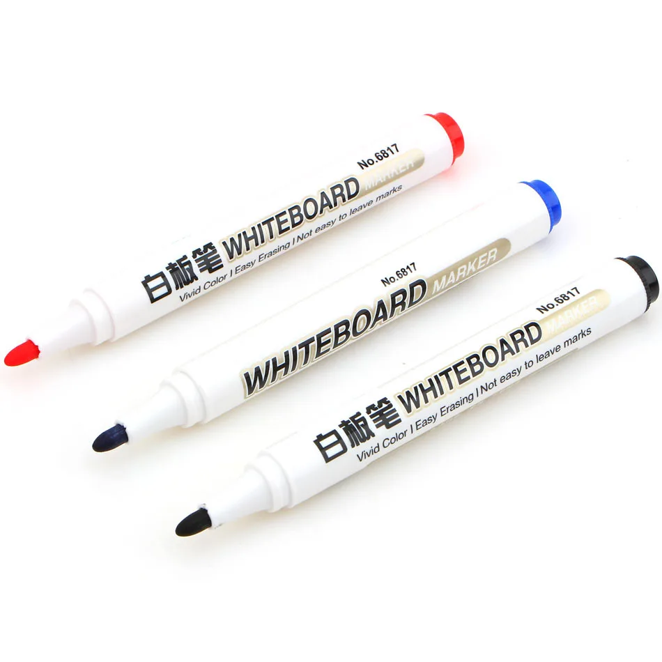 1 pcs Whiteboard Marker Red black ink pen for white board canetas ...
