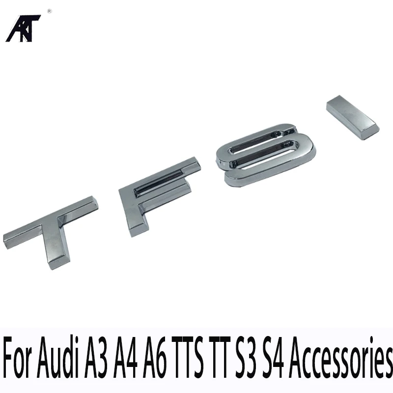 TFSI Letters Car Rear Trunk Emblem Badge Sticker For Audi A3 A4 A6 TTS ...
