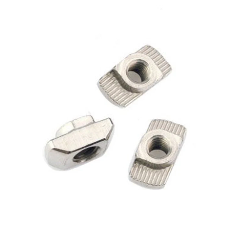 50 шт. M3/M4/M5 слот Т-образная гайка раздвижные гайки алюминиевые ...
