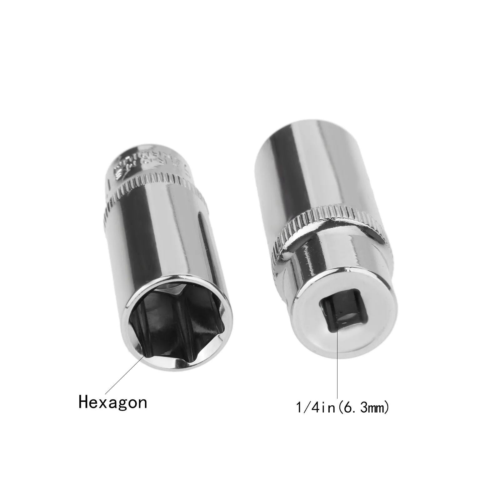 Outillage à main,Drald – clé à cliquet hexagonale 1-4, manchon d ...