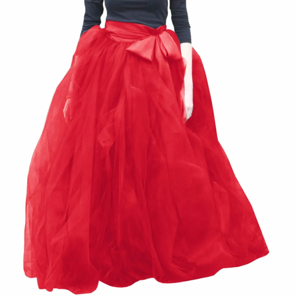 Summer Women Long Skirt 2017 Faldas Puffy New Tutu Skirts Adult Floor
