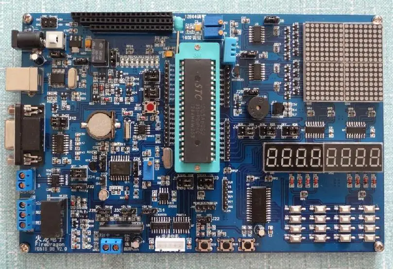 Free Shipping! 1pc FD51B, 51 MCU learning board , STC12C5A60S2 ...