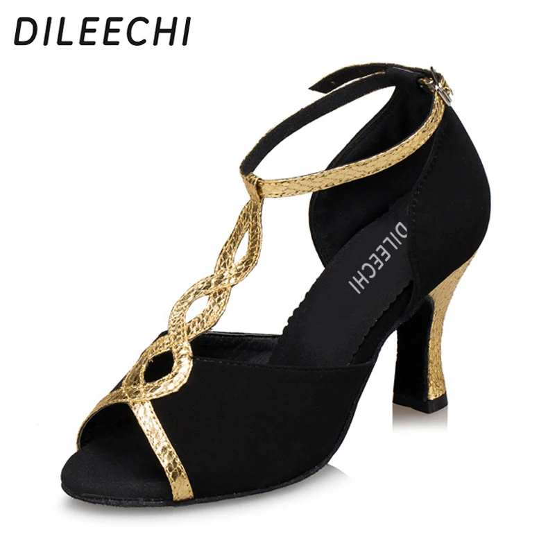 Dileechi Latin Dance Shoes Adult High Heel Dance Shoes Women Dance ...