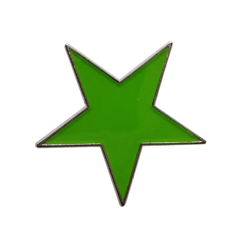 Green Metal Star Badge Free Shipping(300 Pcs/lot) - Pins & Badges ...
