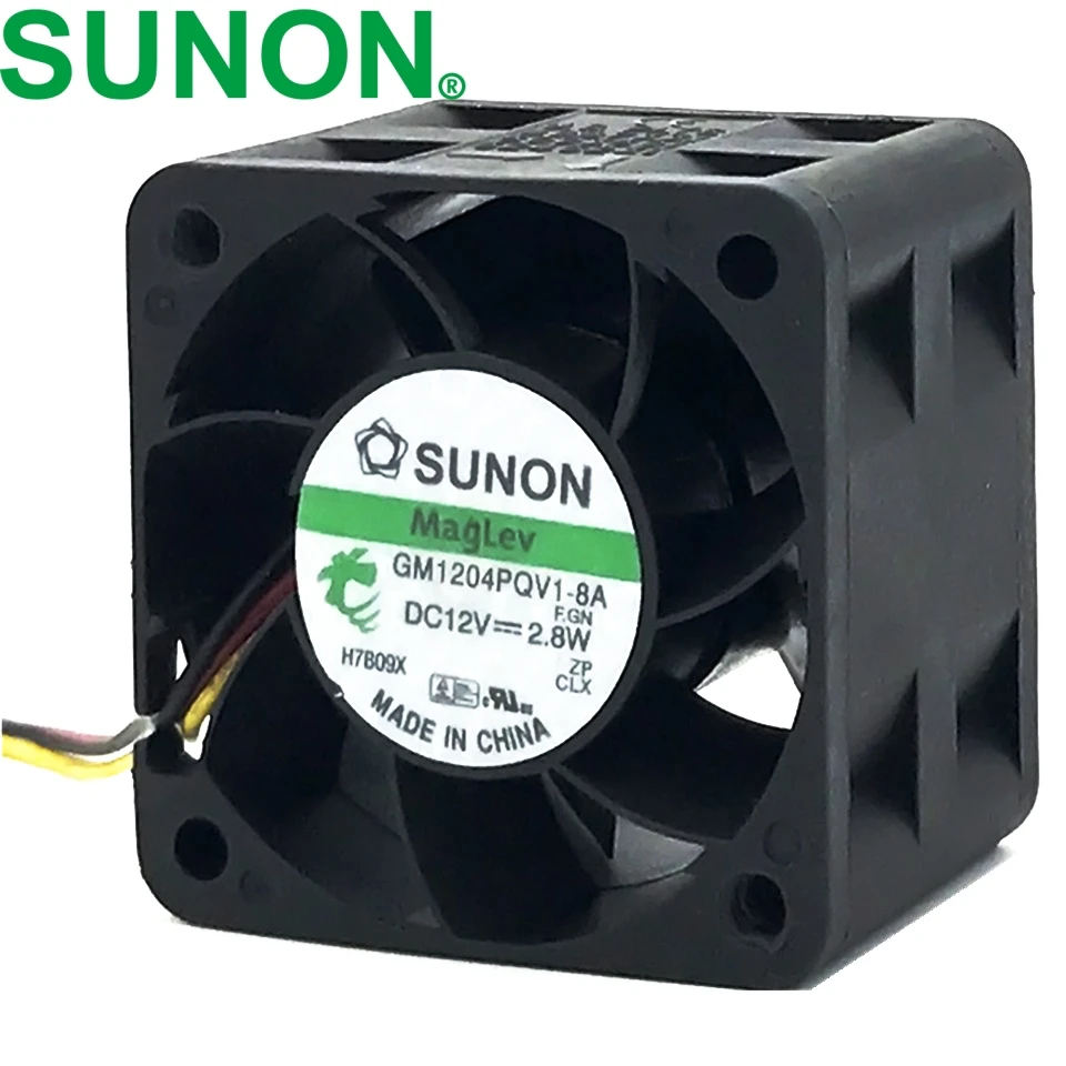 1pcs GM1204PQV1 8A 12V 2.8W 40mm 4028 3 line 1U 2U server cooling fan ...