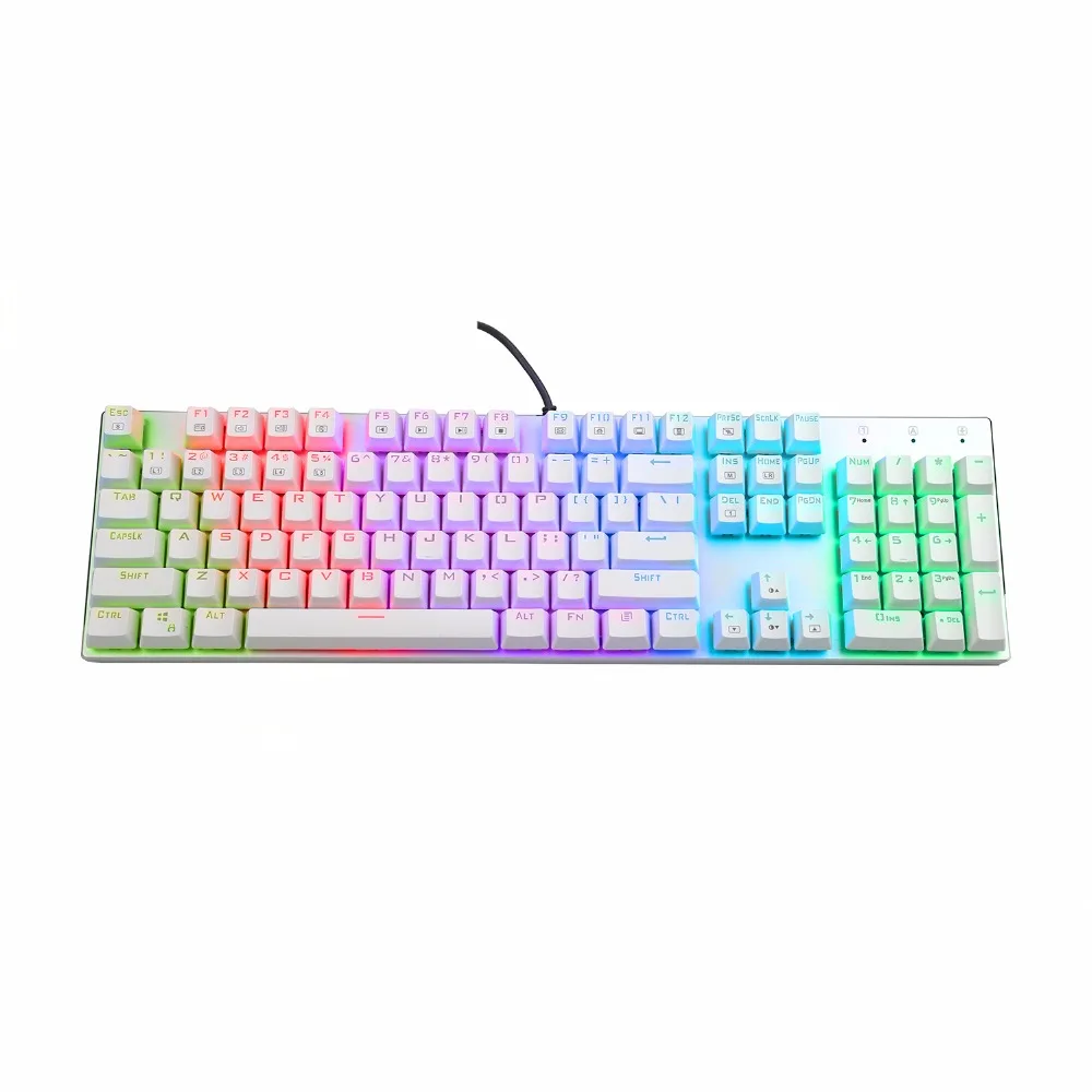Mechanical Keyboard RGB LED Backlit Anti Ghosting N Key Rollover ...