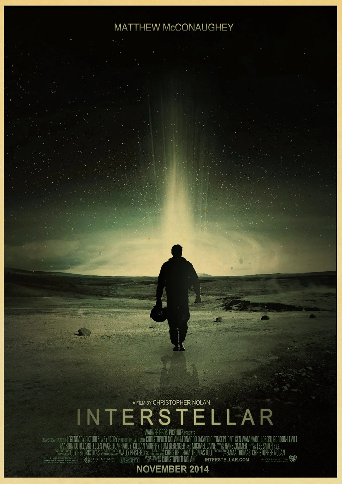 Movie Poster Interstellar Posters Wall Stickers Retro Poster Prints ...