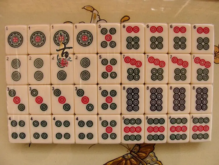 25 mm Household mahjong English mahjong travel mini mahjong tiles-in ...