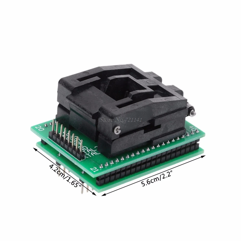 TQFP44 К DIP40 IC Разъем STC адаптер программирования TQFP44 отложным ...