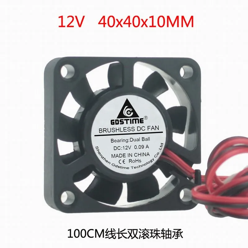 DC 12V 24V 4CM 40X40X10MM 1 meter line 3D printer bearing Super mini ...