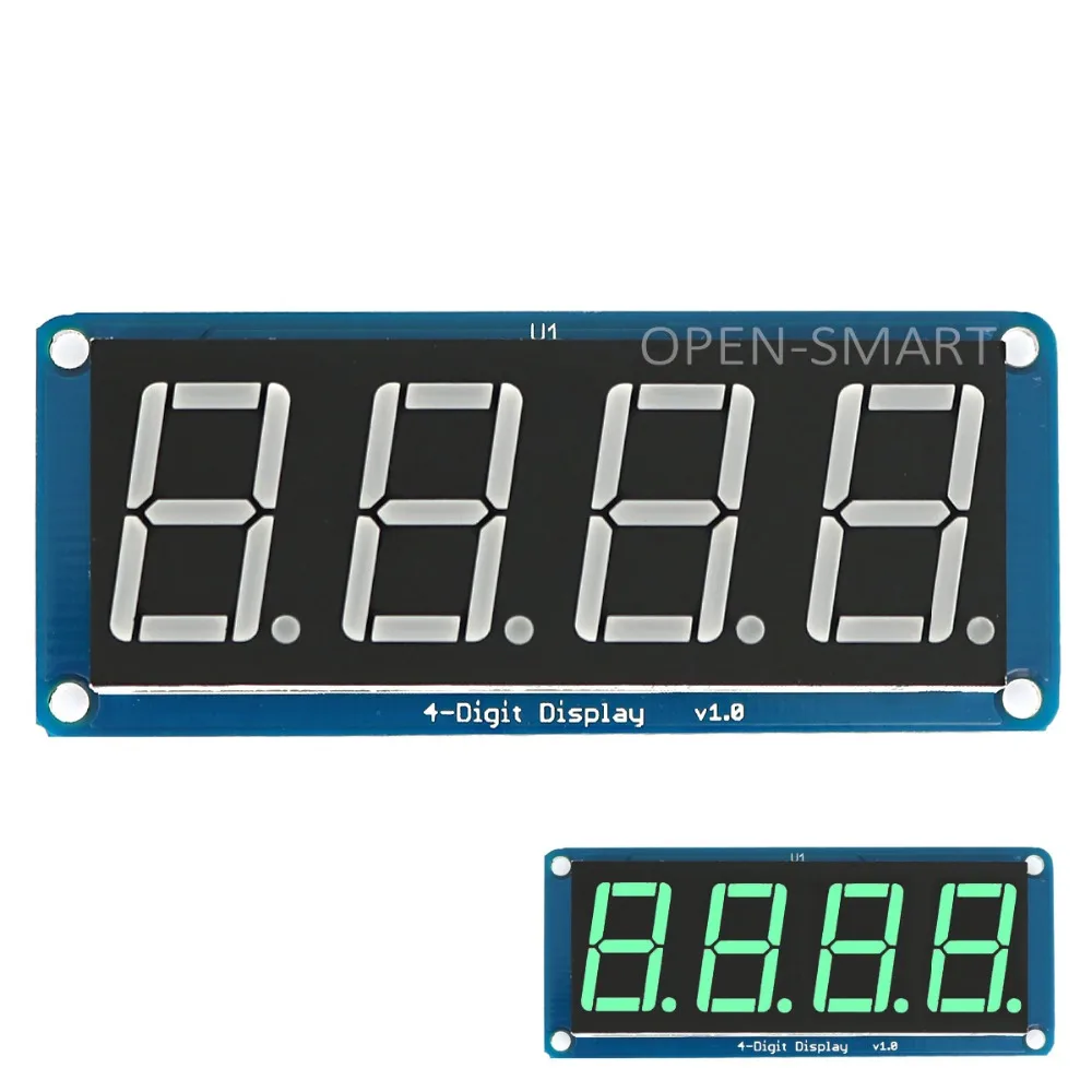 0.56" inch Decimal Point Emerald green LED 4 digit display 4 Bit tube ...