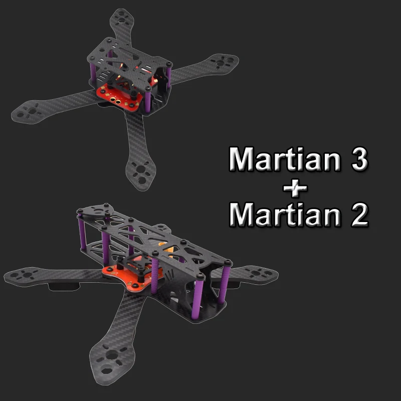 Martian II and Martian III 220 220mm 4mm Arm Carbon Fiber Frame Kit ...