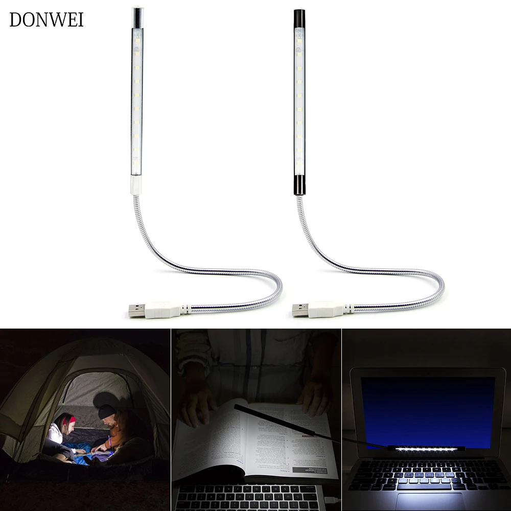 1Pcs New 10 LED USB Portable Lamp Light for Laptop Notebook PC And ...