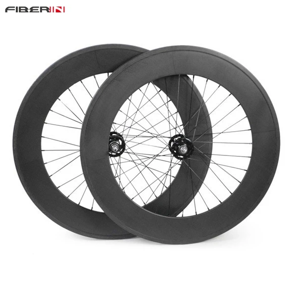 88C 700C carbon wheelset,88mm clincher/tubular, track front and rear ...