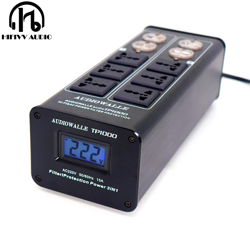 3000W-15A-AC-Filter-Socket-with-LED-Display-For-Audio-Amplifier-Power ...