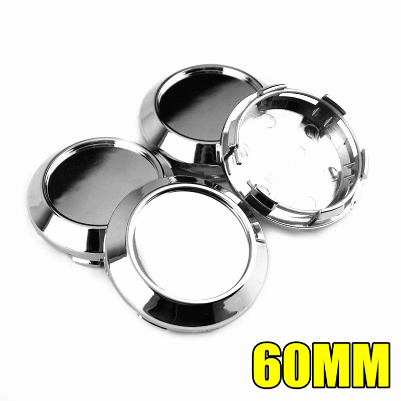 4 Pcs New Chrome 60mm Alloy Wheel Center Cap Fit For 18"/19" Vs-kf 17 ...