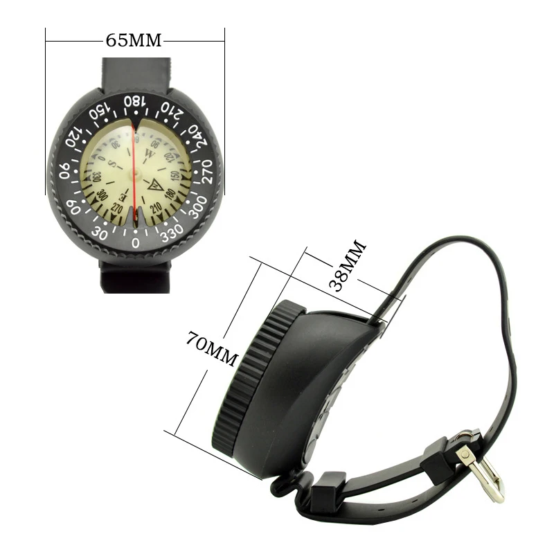 Underwater Scuba Dive Wrist Mount Compass Gauge Navigation Deep Sea ...