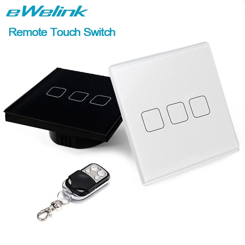 eWelink EU/UK Standard, 3 Gang 1 Way Wireless Remote Control Light ...