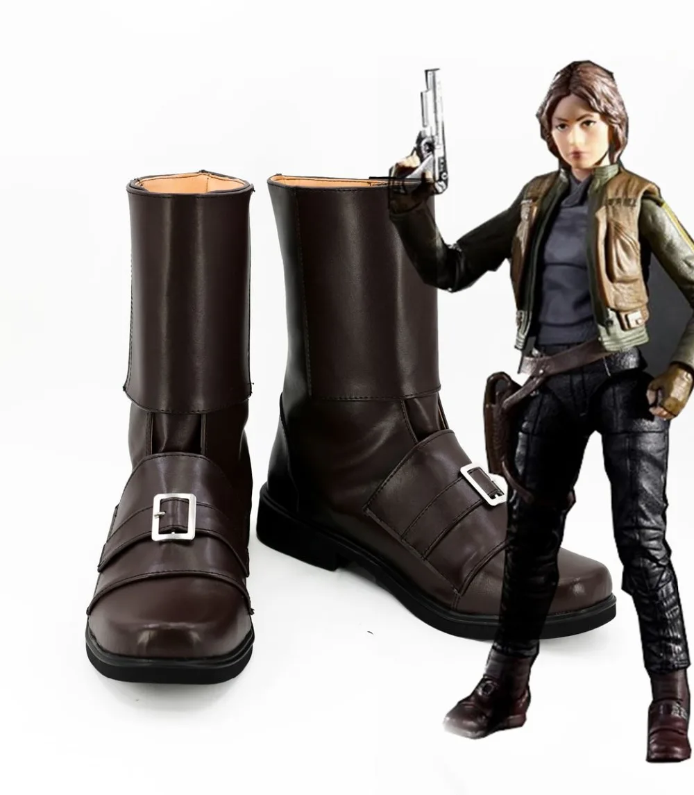 Movies & TV Star Wars Jyn Erso Cosplay Shoes Boots - AllCosplay.com