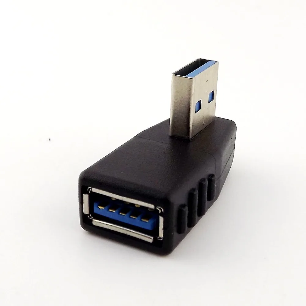 1Pcs-USB-3-0-A-Male-90-Degree-Right-Angled-To-USB-Female-Extension ...