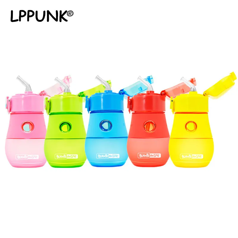 New Bpa-free Plastic Mini 280ml Children Frosted Straw Kettle With Pop ...