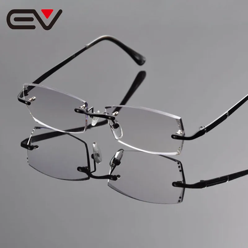 2016 Graceful Men Titanium Rimless Eyeglasses Frames Elegant Gentleman ...