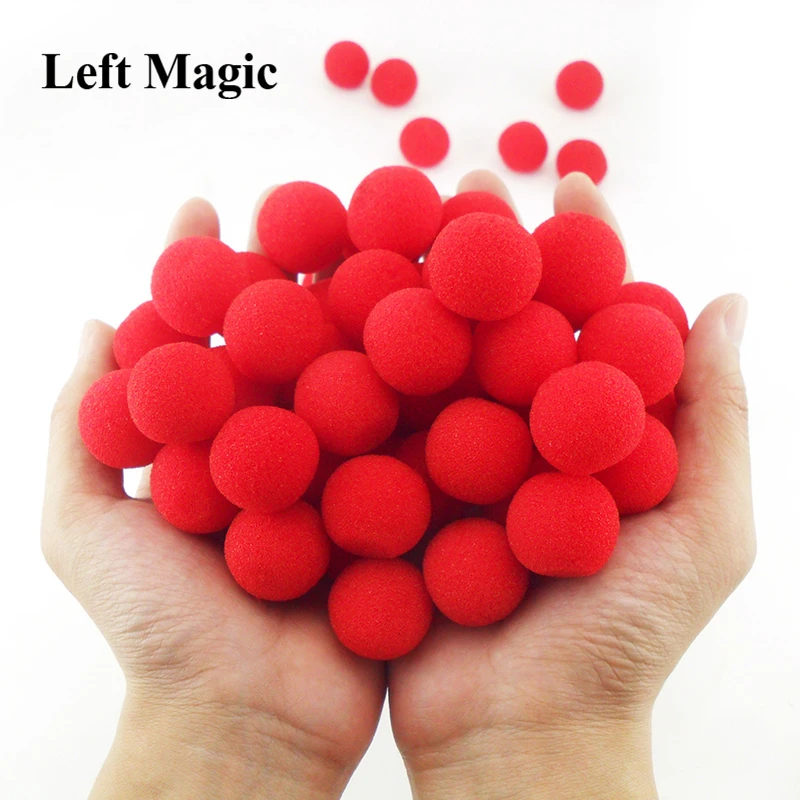 10pcs 2.5cm Finger Sponge Ball Magic Tricks Classical Magician Illusion ...