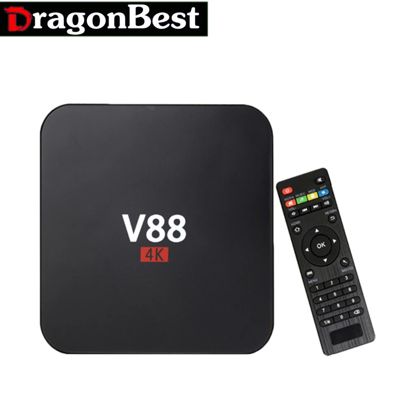 SET TOP BOX SET TOP BOX V88 Android 5.1 TV Box RK3229 1G 8G 4 USB 4K x ...