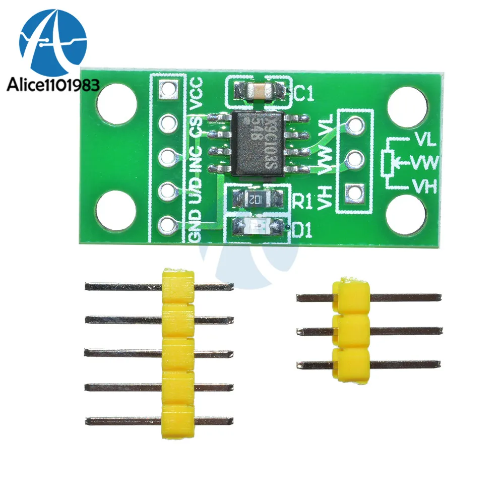Aliexpress.com : Buy X9C103S Digital Potentiometer Board Module for ...