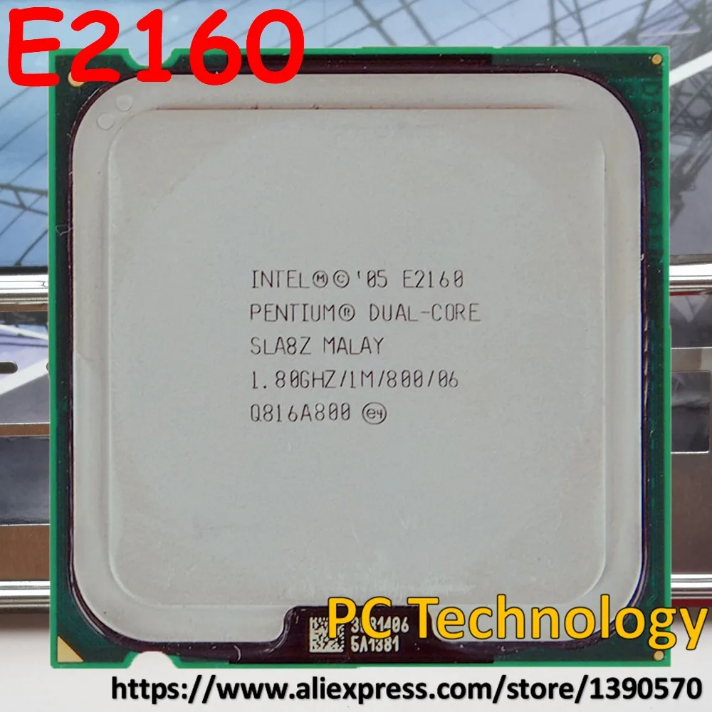 Procesador de escritorio Original Intel Pentium E2160 dual core, 1,80 GHz,800FSB,1MB,65W 65nm ...