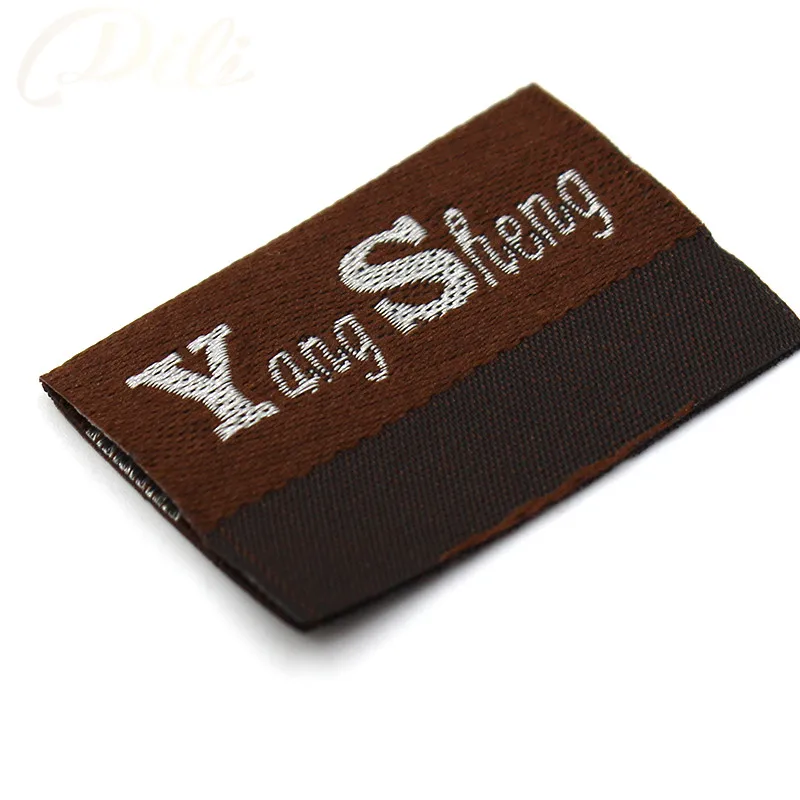 2000pcs Customized Garment Embroidery Woven Label Separate Cut Folded ...