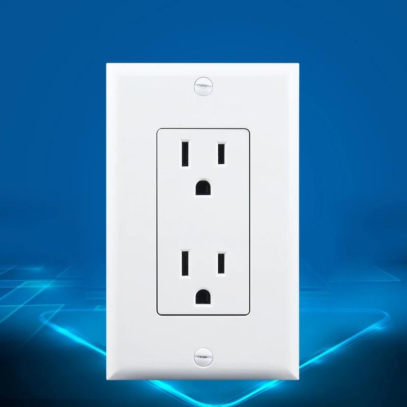 Eua padrão dupla tomada de parede de energia soquete americano 125 v ...