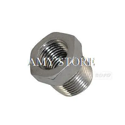3/4 "macho x 1/2" hembra BSPP Acero inoxidable rosca buje reductor de ...