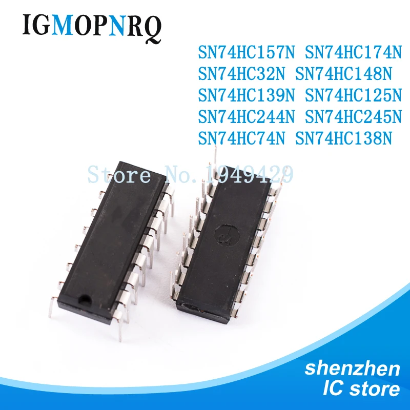 100PCS New DIP IC SN74HC157N SN74HC174N SN74HC32N SN74HC148N SN74HC139N SN74HC125N SN74HC244N ...