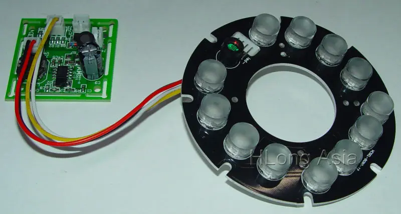 Laser Infrared 12x IR LED board for CCTV cameras night vision (76mm ...