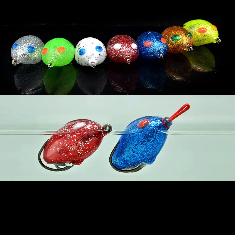 High Catch Ratio Fishing Frog Lure Camel Egg Double Hook Barbed Lures ...