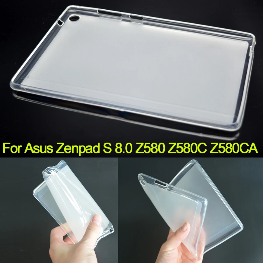 Z580 Ultra Slim Case Soft TPU Rubber Cover For Asus Zenpad S 8.0 Z580C ...