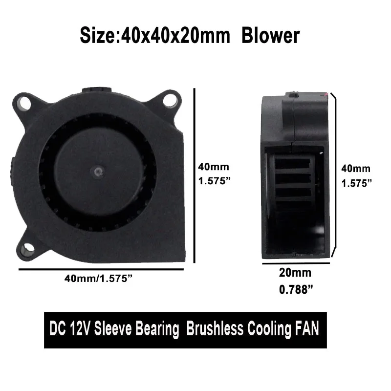 10PCS-Gdstime-12V-40mm-x-20mm-DC-Brushless-Cooling-Blower-Fan-40x20mm ...
