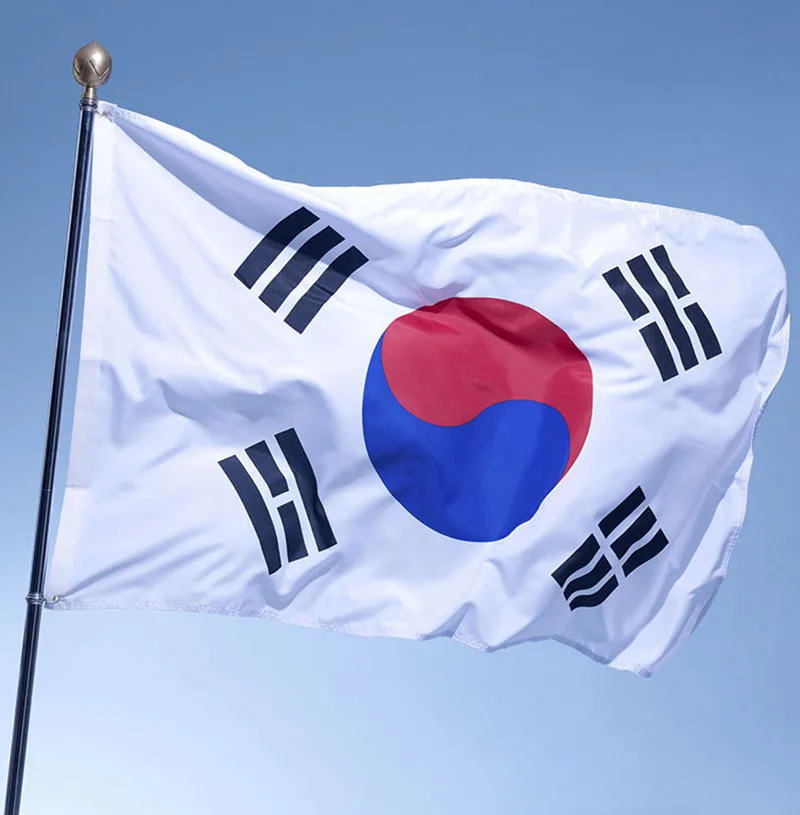 Gran bandera de Corea del Sur poliéster el Banner Nacional Coreano ...