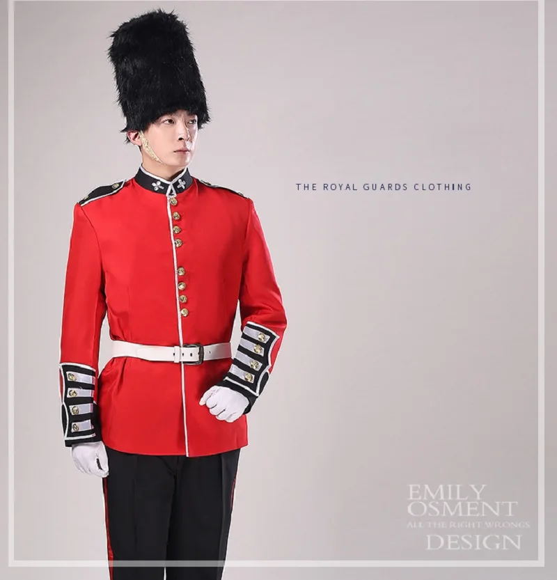 England Royal Guard Soldier Costume Stage British Guard Court Garment ...