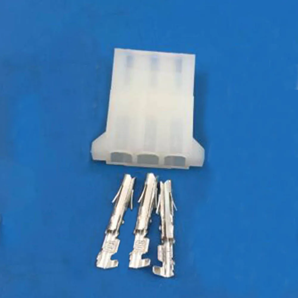 1set 5.08mm 3 Pin White Transparent Nylon Female Connector With ...